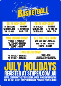 July School Holiday Activities - Southern Peninsula Basketball Association